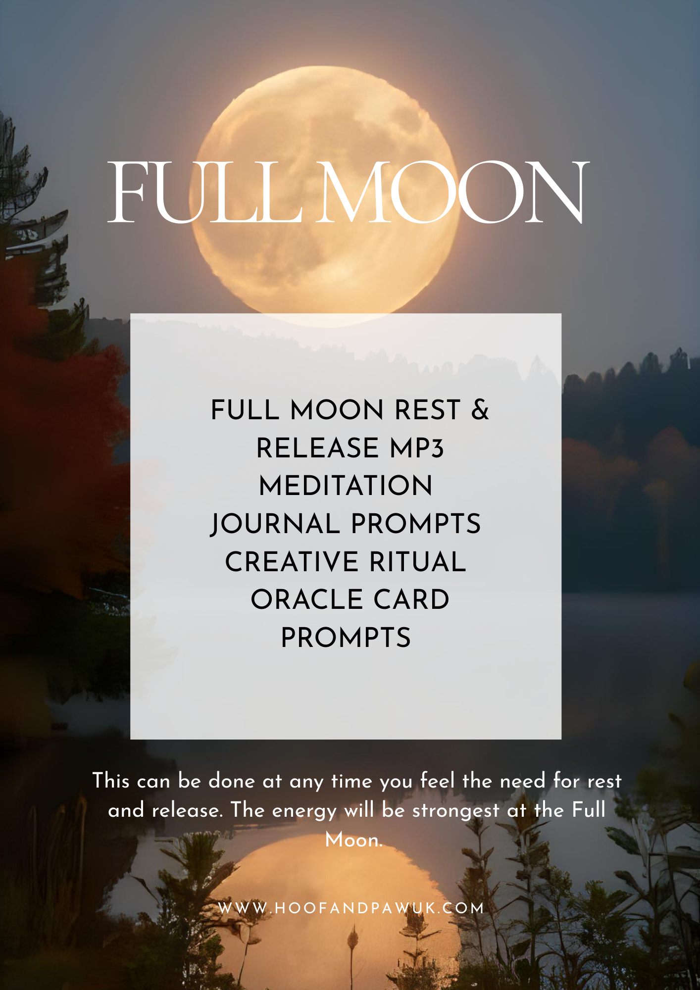 The Full Moon Guide- Rituals, Workbook & Meditation – Hoof & Paw